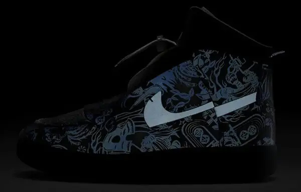 Nike Vandalized "reflective" High Top Sneakers
