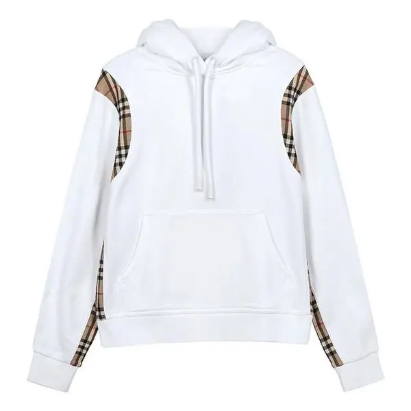 Burberry Checked Panel Hoodie