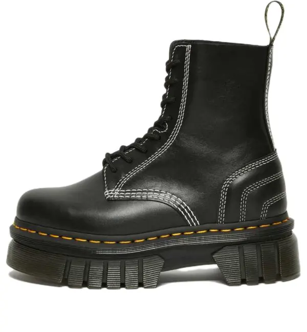 Dr. Martens Audrick Leather Platform Boots - Black