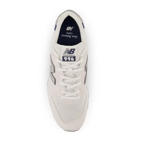 NEW BALANCE 996 "ivory Navy" Sneakers - White/navy