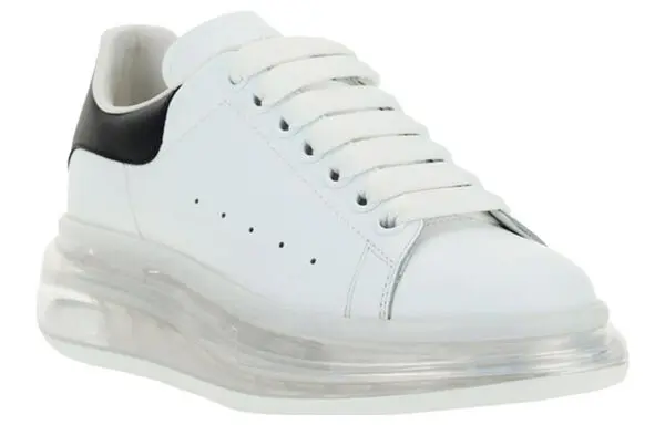 Alexander McQueen Oversized Transparent Sole Sneaker - White/black