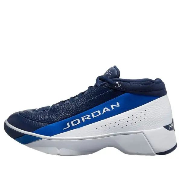 JORDAN Air Team Showcase High Top Sneakers - White/blue