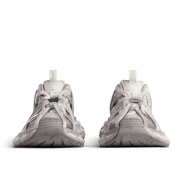 Balenciaga 3xl Extreme Laces Sneakers - Silver