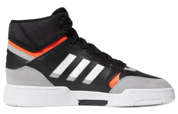 Adidas Originals Drop Step High Top Sneakers - Black/orange