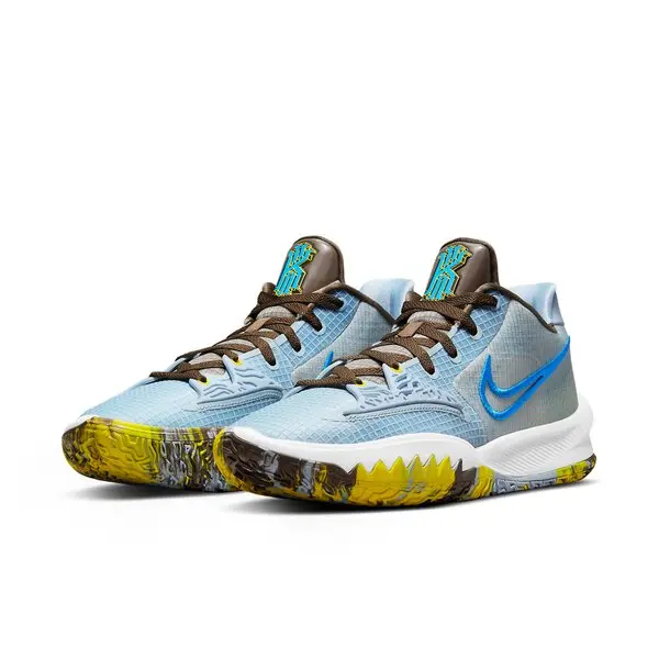 Nike Kyrie Low 4 Ep Athletic Sneakers - Blue/gray/yellow