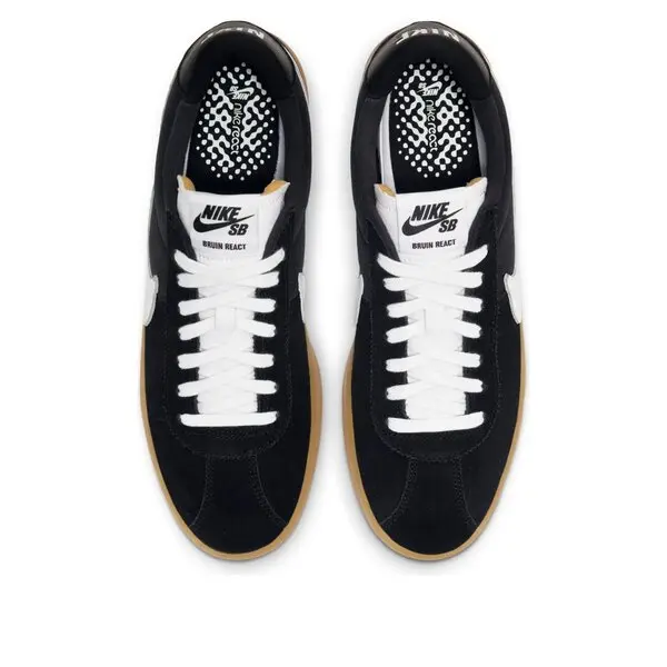 Nike Bruin React Sb Gum Sole Sneakers - Black
