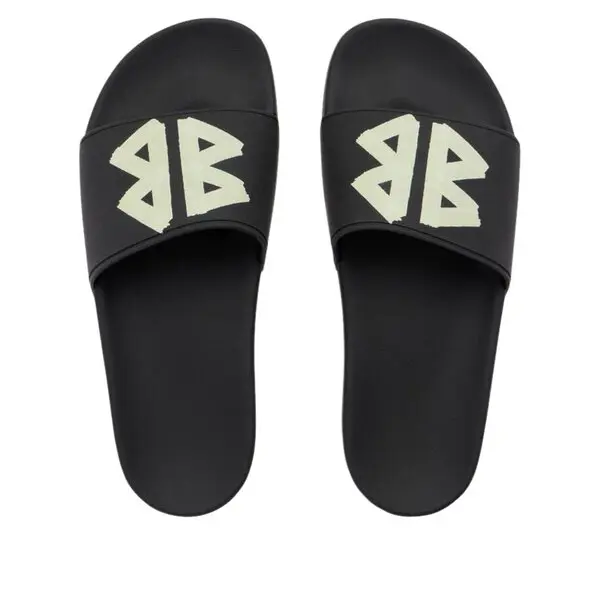 Balenciaga Pool Slide Sandal - Black/yellow