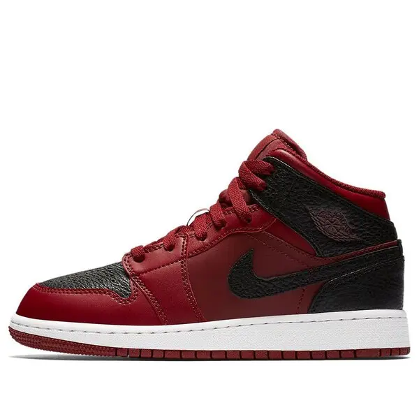 JORDAN 1 Retro Mid Sneakers - Black/red