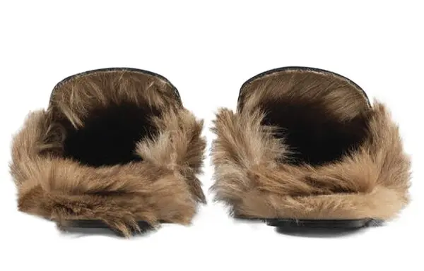 Gucci Princetown Horsebit Fur Lined Slipper