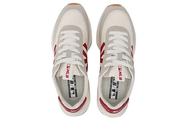 MLB Chunky Jogger Sneakers - White/red