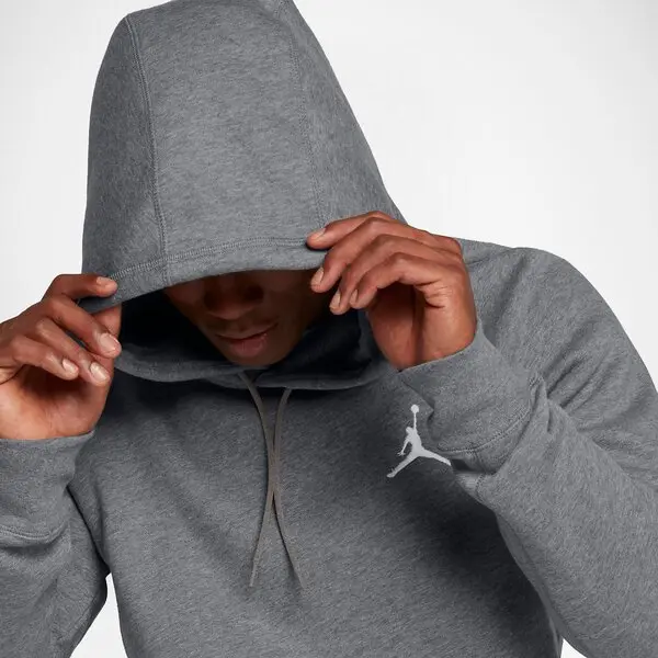 JORDAN Fleece Hoodie - Grey