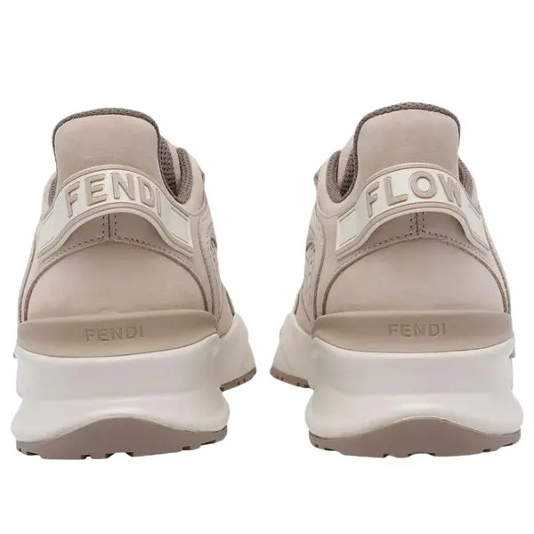 Fendi Flow Technical Low Top Sneakers - Beige