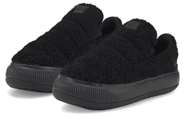 PUMA Suede Mayu Slip-on Teddy Sneakers