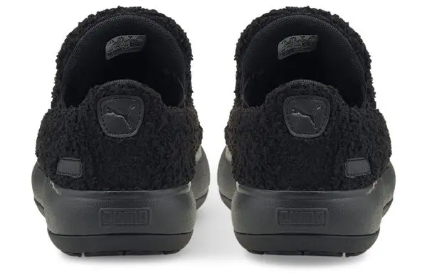 PUMA Suede Mayu Slip-on Teddy Sneakers - Black