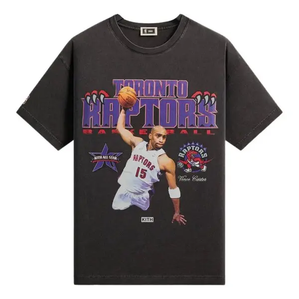 Kith For Nba All-star Toronto Raptors Vince Carter Vintage T-shirt - Black