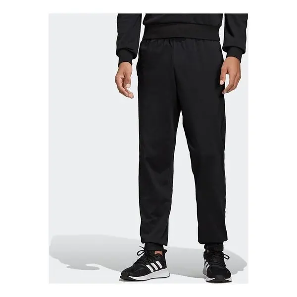 Adidas E Lin T Pnt Sj Casual Sports Knit Long Pants - Black