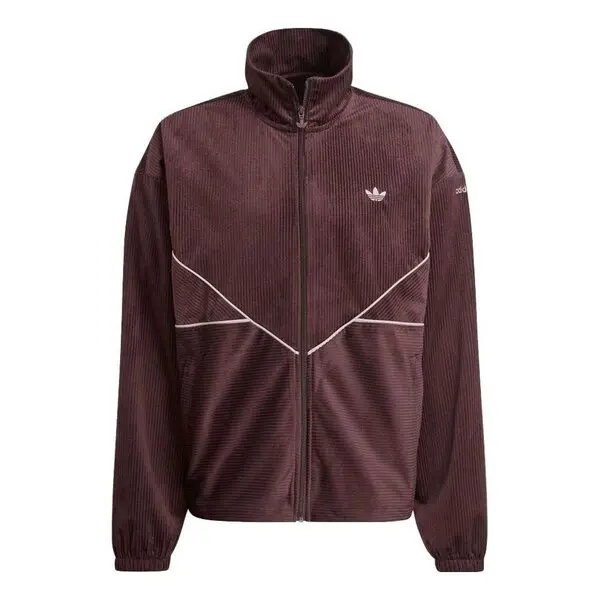 Adidas Originals Adicolor Seasonal Corduroy Track Jacket - Shadow Brown