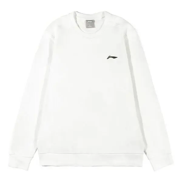 LI-NING Basic Logo Sweatshirt 'white