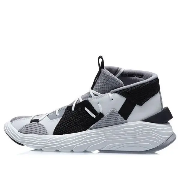 LI-NING Kung Fu Winterized Sports Shoes 'grey Black - Grey/black/white