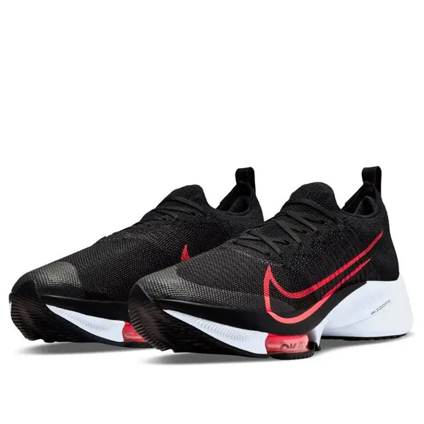 Nike Zoom Tempo Next% Flyknit Athletic Sneakers - Black/red
