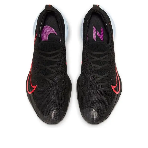 Nike Zoom Tempo Next% Flyknit Athletic Sneakers - Black/red