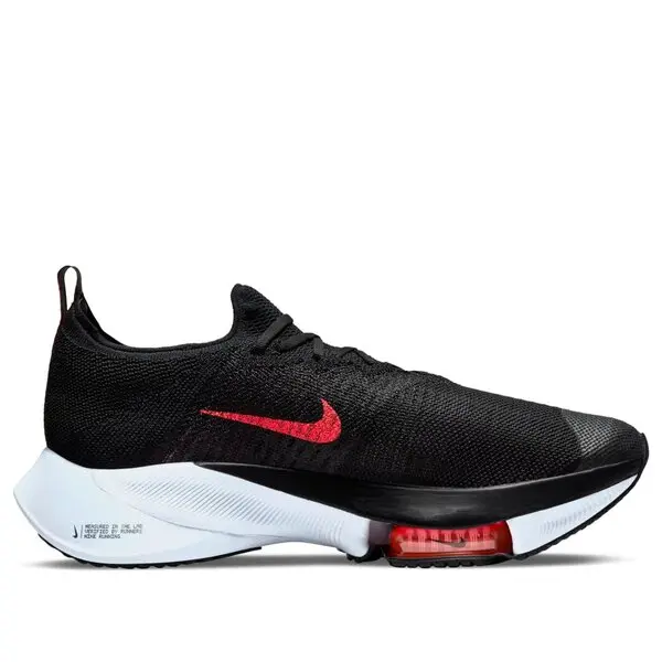 Nike Zoom Tempo Next% Flyknit Athletic Sneakers - Black/red
