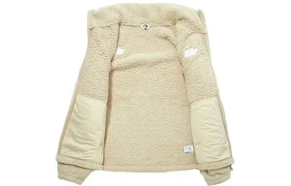 The North Face Fleece Zip Up Jacket - Beige