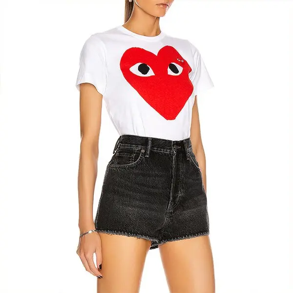 Play Comme Des Garcon Heart Emblem T-shirt