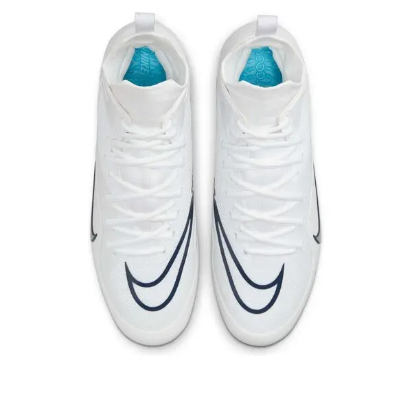 Nike Alpha Huarache Elite Lacrosse Cleats - White/silver