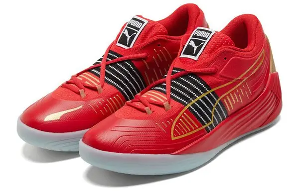 PUMA Fusion Nitro Athletic Sneakers - Red/black/blue