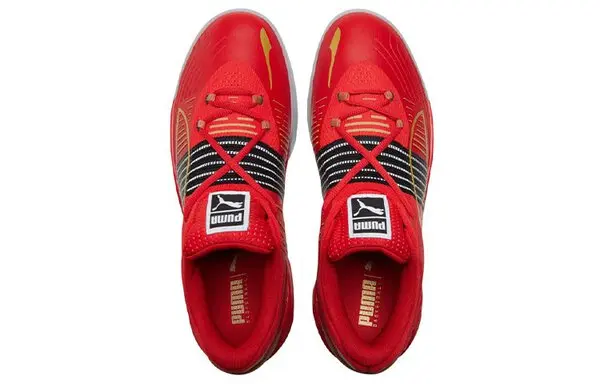 PUMA Fusion Nitro Athletic Sneakers - Red/black/blue