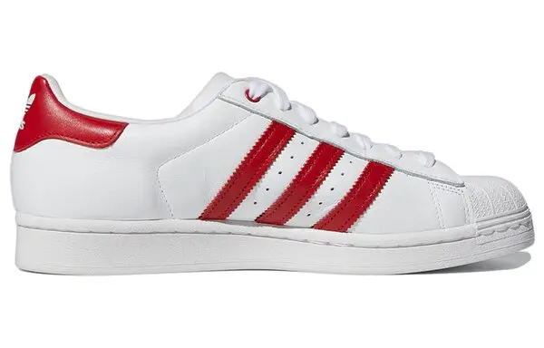 Adidas Superstar "velcro Patches - Red