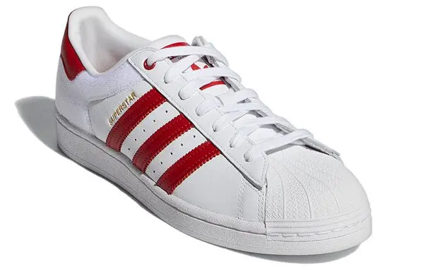 Adidas Superstar "velcro Patches - Red
