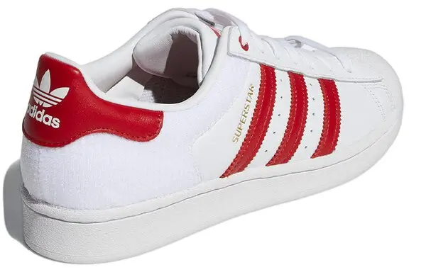 Adidas Superstar "velcro Patches - Red