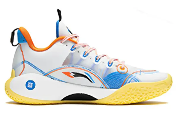 LI-NING Yushuai 14 Low 'thunderstorm' Sneakers - White/orange/blue