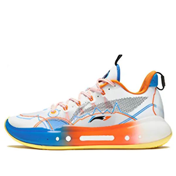 LI-NING Yushuai 14 Low 'thunderstorm' Sneakers - White/orange/blue