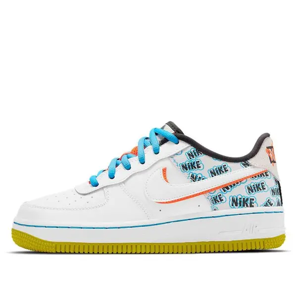 Nike Force 1 Low Athletic Sneakers - White/yellow