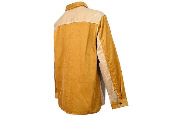 CONVERSE Colorblock Corduroy Shirt Asia Sizing 'brown Tan