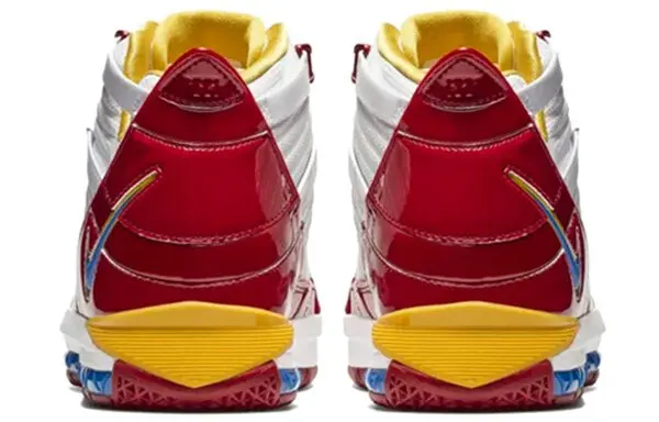 Nike Zoom Lebron 3 "superbron" High Top Sneakers - White/red