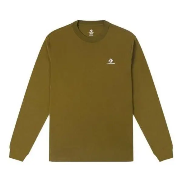 CONVERSE Go-to Embroidered Star Chevron Standard-fit T-shirt Asia Sizing - Olive