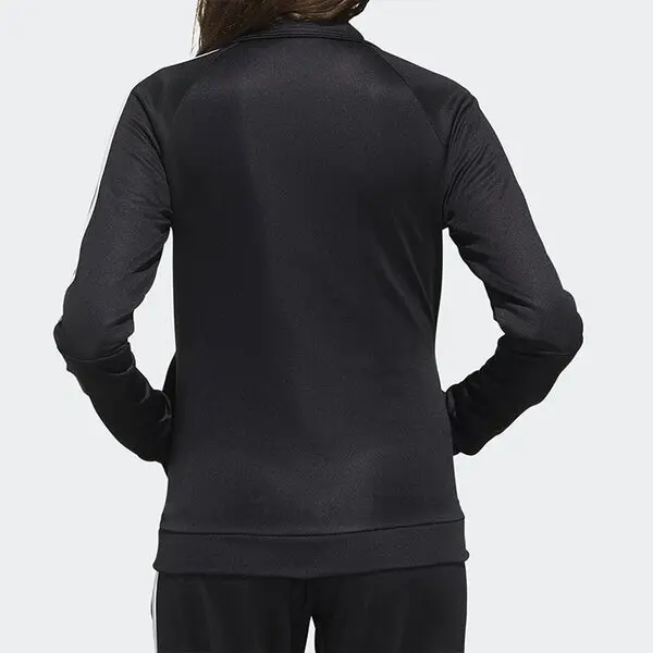 Adidas Stand Collar Casual Sports Jacket - Black