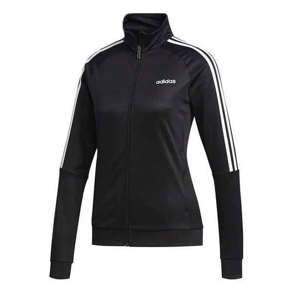 Adidas Stand Collar Casual Sports Jacket - Black