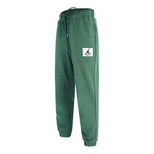 JORDAN Essentials Statement Casual Sports Knit Long Pants/trousers - Green