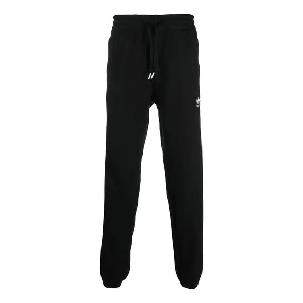 Adidas Originals Logo Printing Pattern Drawstring Elastic Waistband Bundle Feet Sports Pants/trousers/joggers Black - Default Colorway