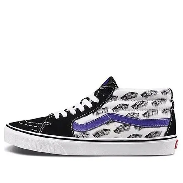 VANS Sk8-mid 'blur Boards' Sneakers - Black