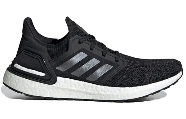 Adidas Ultraboost 20 Night Metallic Grey Sneakers - Black