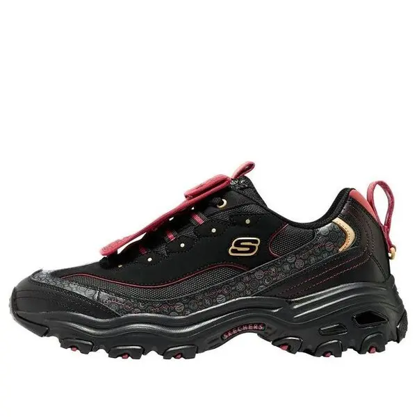 Sketchers D'lites 1.0 Athletic Sneakers - Black/red