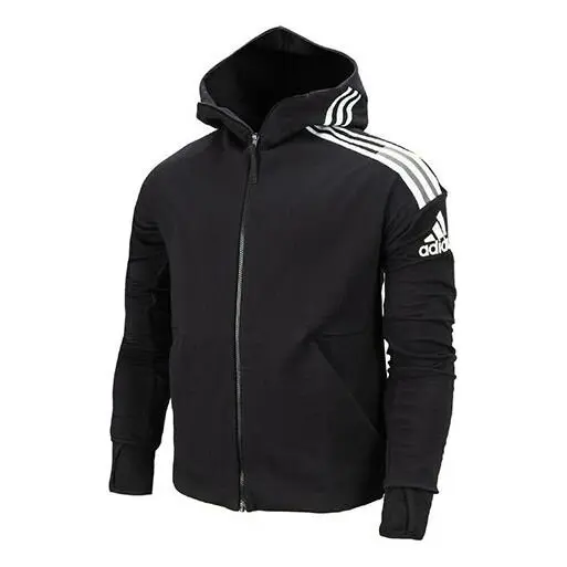 Adidas Zne 3-stripes Hooded Jacket - Black