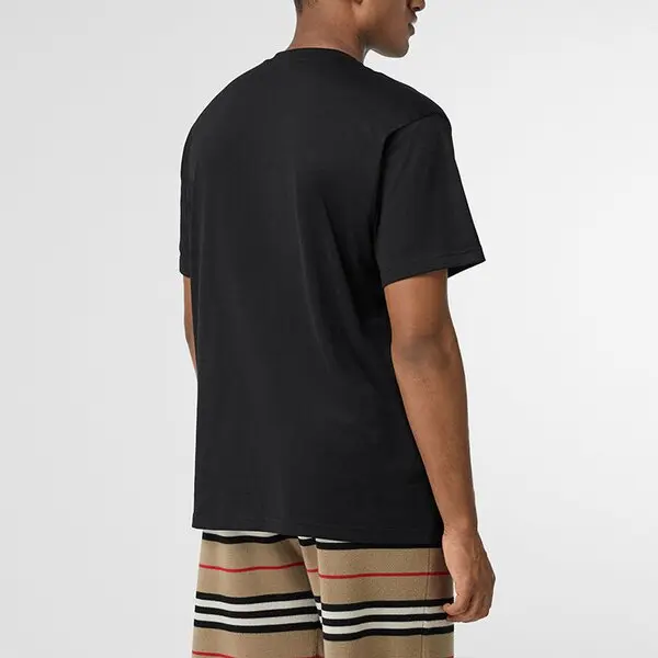 Burberry Pattern Cotton Loose Classic Short Sleeve