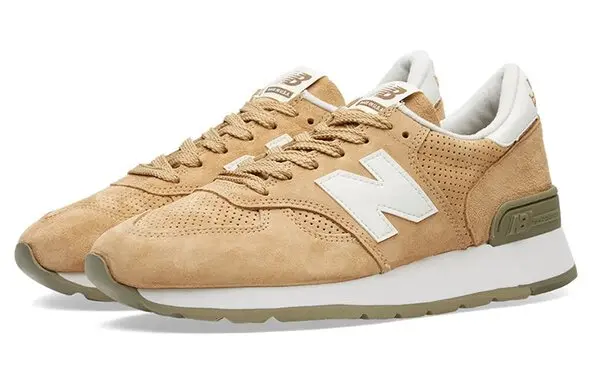 NEW BALANCE 990v1 Made In Usa 'hemp' Athletic Sneakers - Tan